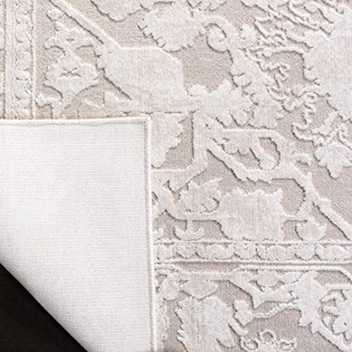 SAFAVIEH Reflection Collection 9' x 12' Cream / Ivory RFT665D Vintage Distressed Area Rug
