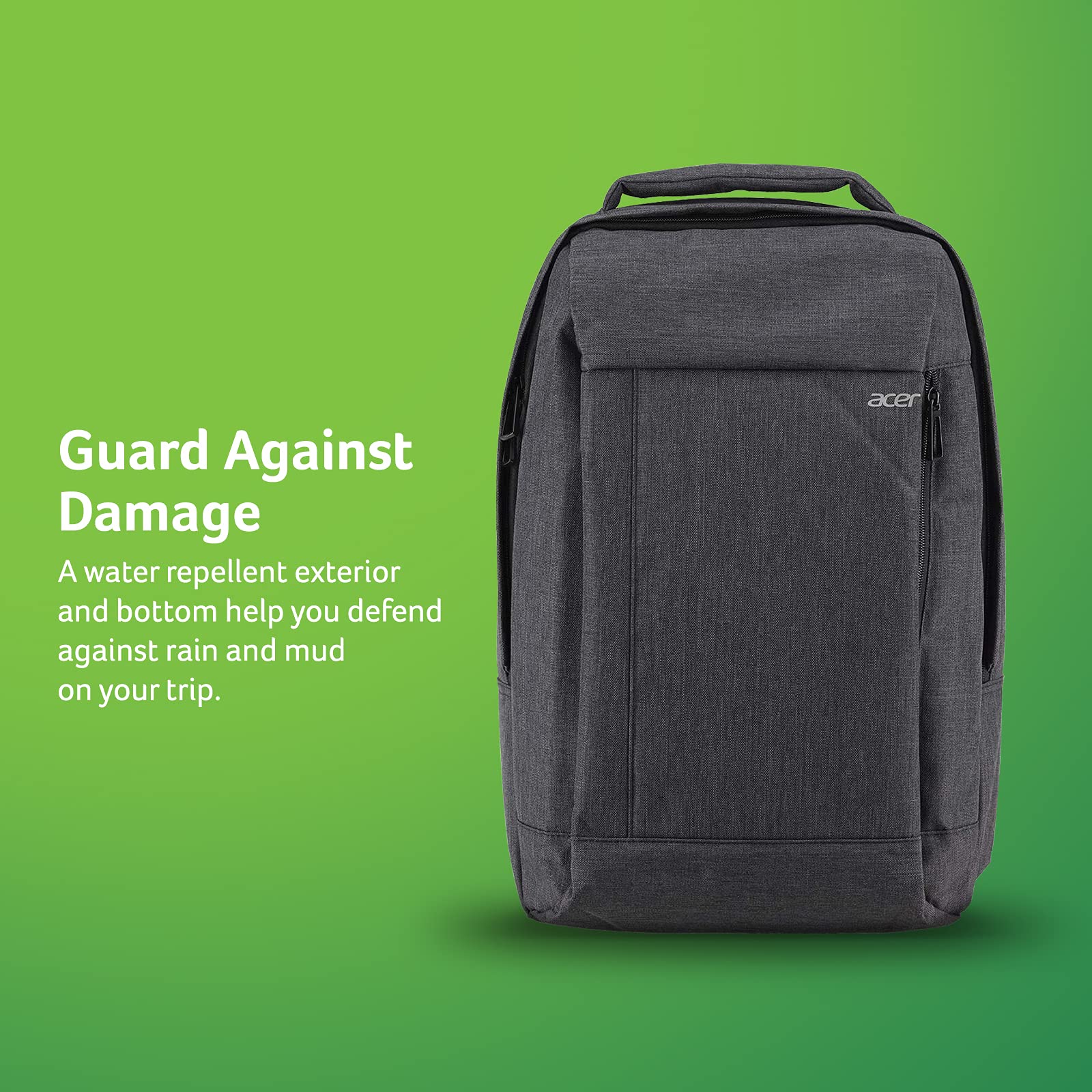 Acer Travel Backpack, Gray, 15.6-inch