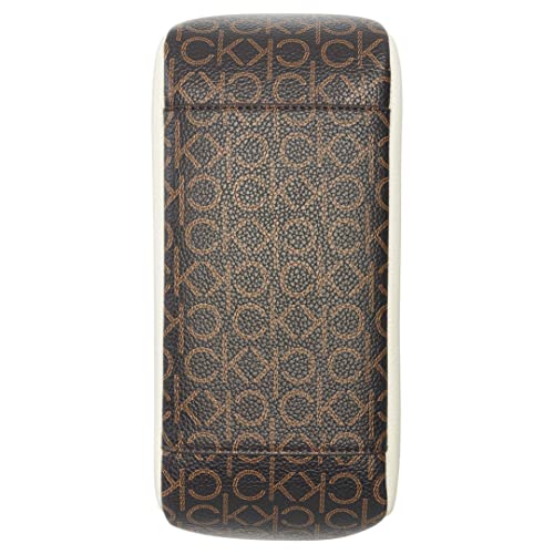 Calvin Klein Zoe Crossbody, Brown/Khaki/Cherub White Logo