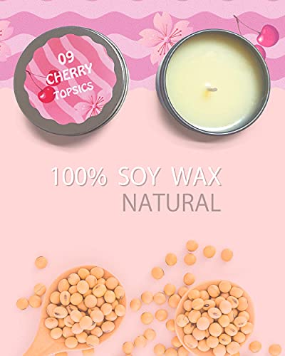 Candles for Home Scented, 9 Pack 3.2 OZ Scented Candles Gifts for Women, 20 Hours Long Lasting Aromatherapy Candles Set, Natural Soy Wax Candles, Ideal Gift for Valentine, Mother's Day