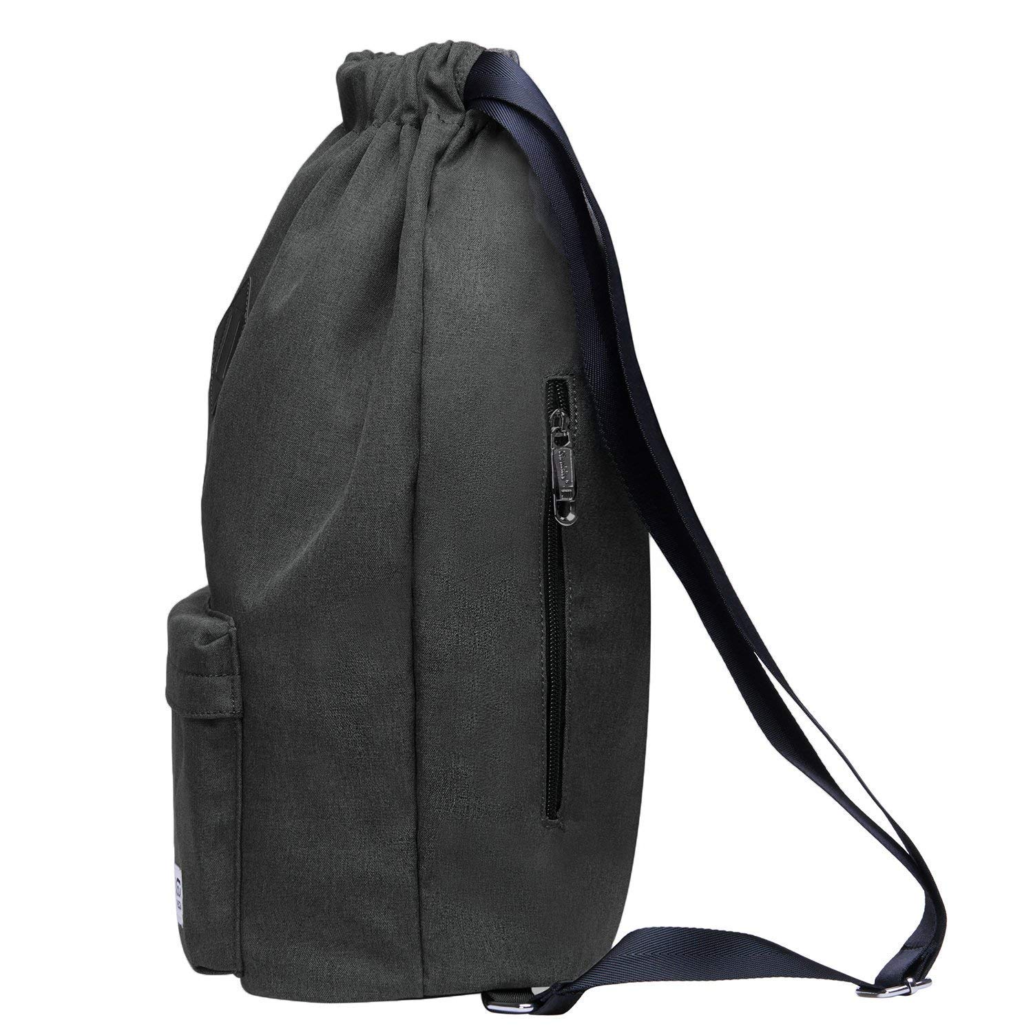 KAUKKO Drawstring Sports Backpack Gym Yoga Bag Shoulder Rucksack for Men and Women(1031-Armygreen)