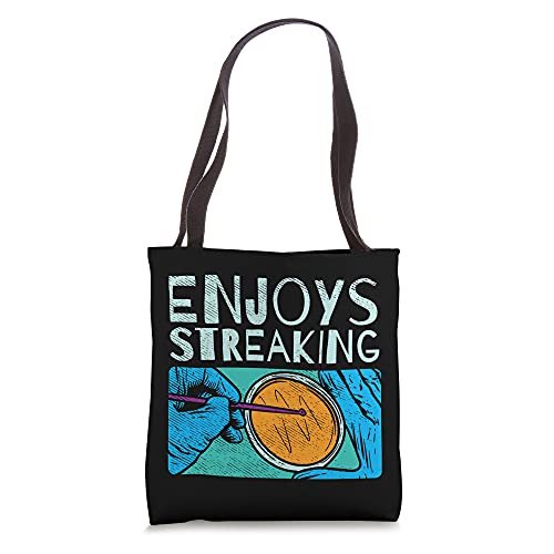 Enjoys Streaking For Microbiology Tote Bag