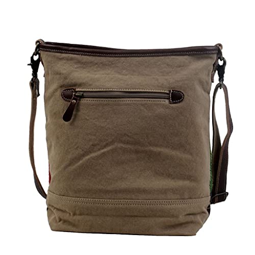 Myra Bag Technicolor Shoulder Bag Upcycled Cotton & Hair Leather S-3060