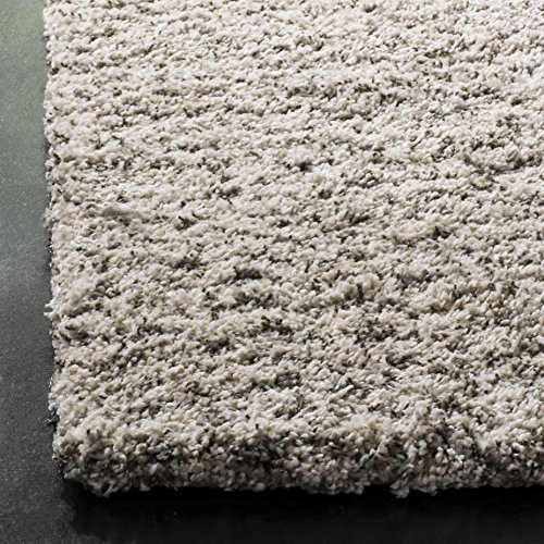 SAFAVIEH Hudson Shag Collection 2' x 3' Ivory/Grey SGH330A Chevron Non-Shedding Living Room Bedroom Dining Room Entryway Plush 2-inch Thick Accent Rug