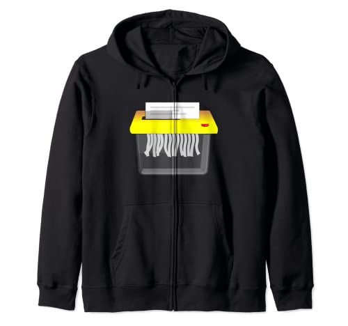 Paper Shredder Zip Hoodie