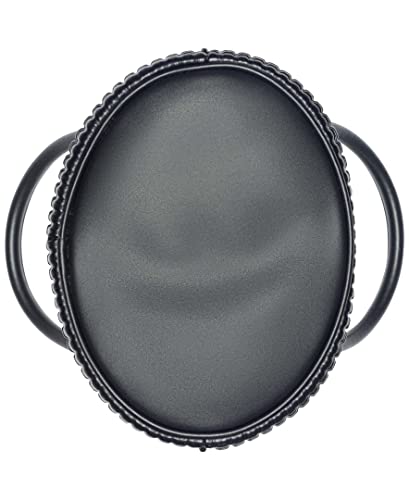 Calvin Klein Modern Essentials Organizational Bucket, Black/Silver Pleated Grid