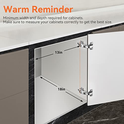 G-TING Pull Out Cabinet Organizer, Heavy Duty Slide Out Pantry Shelves Sliding Drawer Storage for Home, Kitchen, Bathroom, 12.44" W x 16.54" D, Request at Least 13 inch Cabinet Opening(2 Pack)