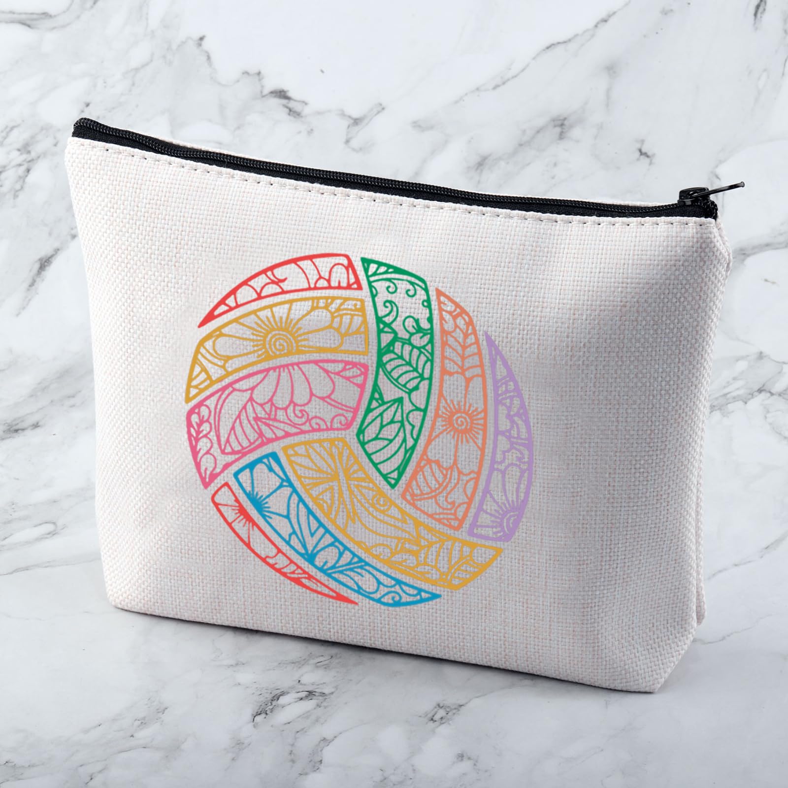 MNIGIU Volleyball Lover Gifts - Makeup Bag & Street Ball Lover Gift