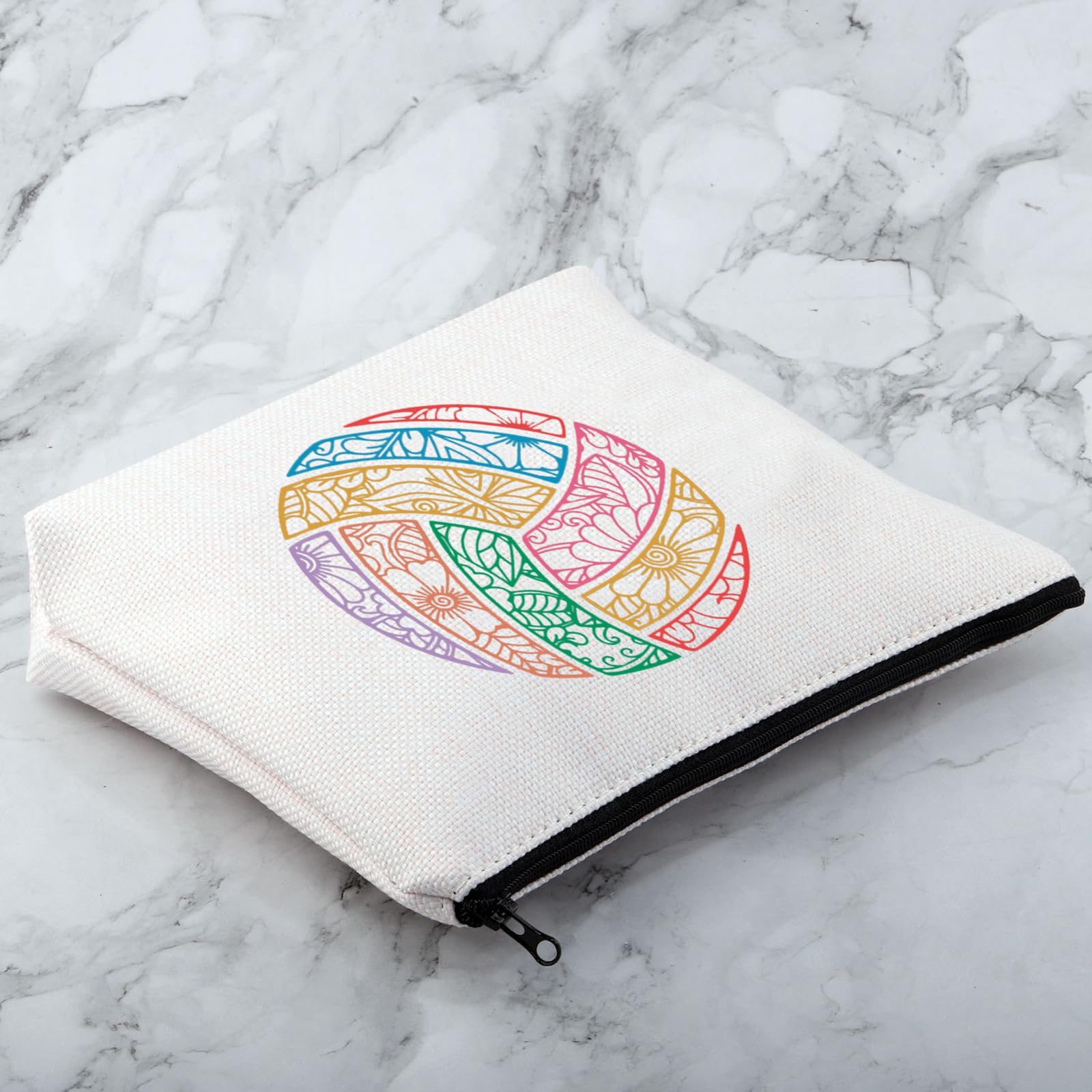MNIGIU Volleyball Lover Gifts - Makeup Bag & Street Ball Lover Gift