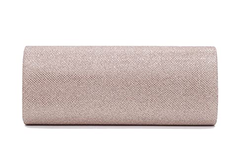 RAPENG Women's Evening Bag Glitter Clutch Wedding Bridal Purse Sparkle Cocktail Party Prom Handbag
