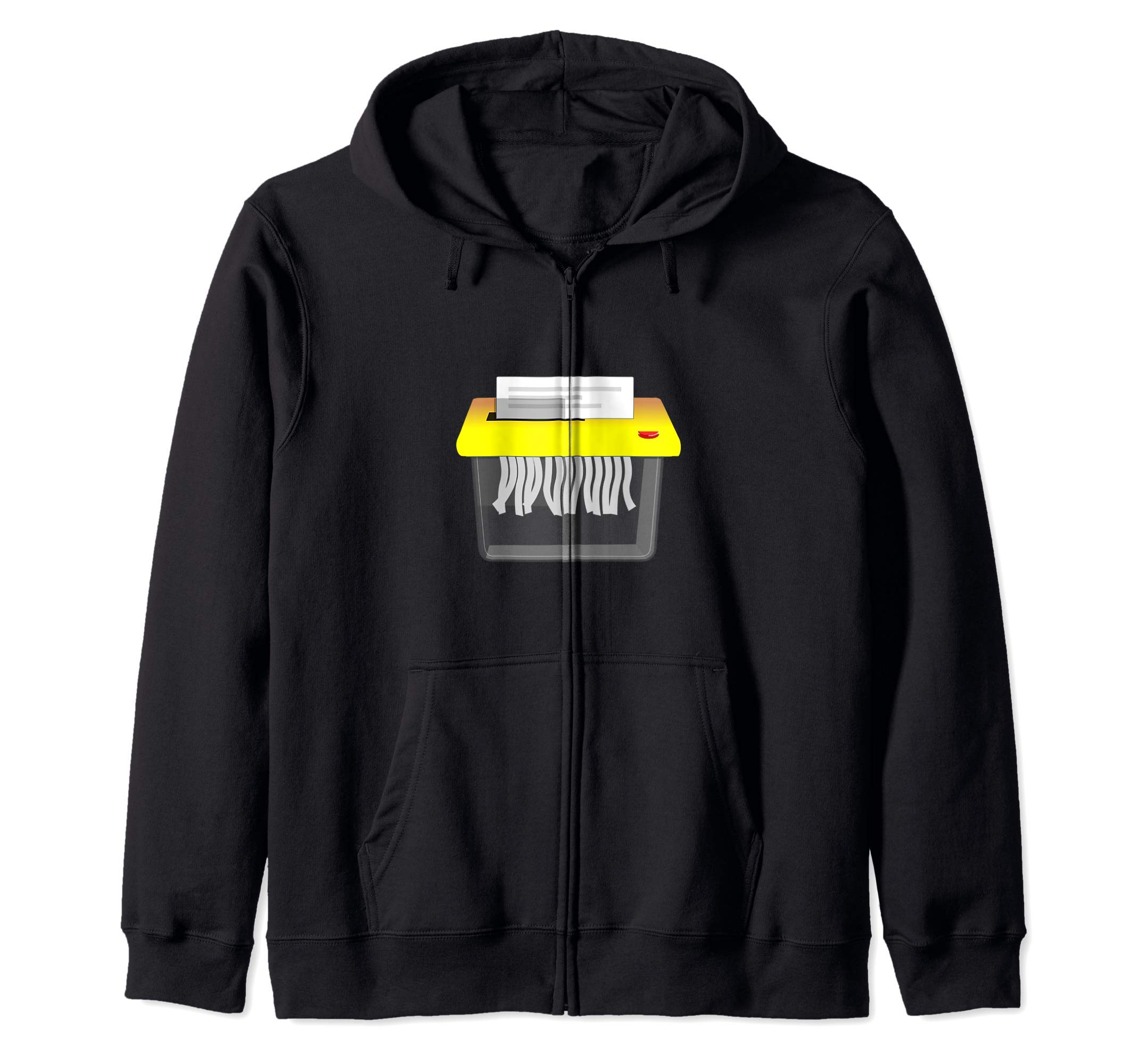 Paper Shredder Zip Hoodie