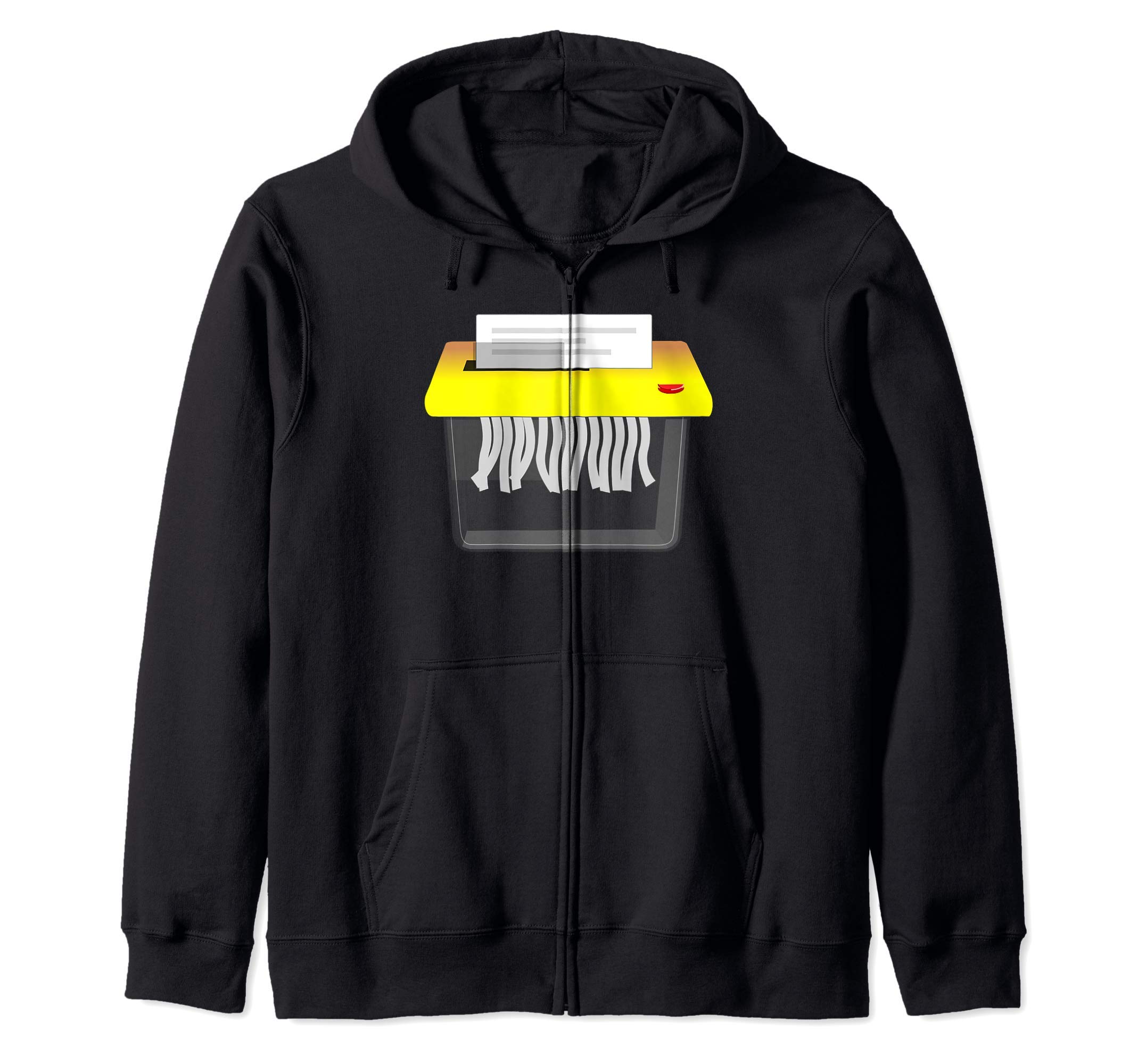 Paper Shredder Zip Hoodie