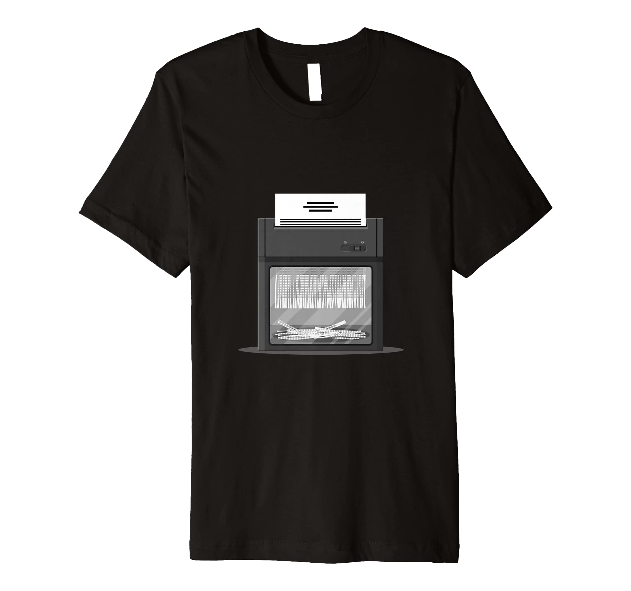 Paper Shredder Office Supply Graphic Art Premium T-Shirt