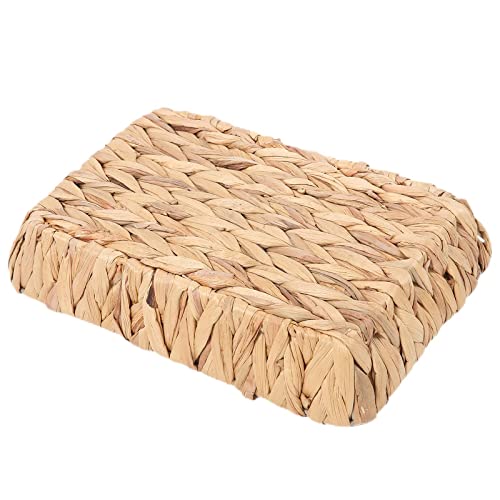 Hand-Woven Large Storage Baskets , Water Hyacinth Wicker Baskets for Organizing,Woven Baskets, Organizer, Natural Container,13.38” x 9.5” x 2.75”