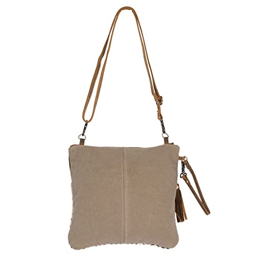 Myra Bag Contentment Small & Crossbody Bag Upcycled Canvas Leather & Rug S-2131