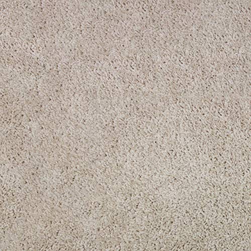 6 Inches x 6 Inches Sample Flux Beige Area Rug Carpet. Multiple Sizes, Shapes and Colors to Choose from. Home Area Rugs, Runner, Rectangle, Square, Oval and Round. Hem-Stitching on All Four Sides.