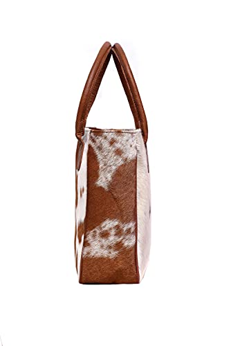 Women's Western Classic Cowhide Tote Bag Shoulder Handbag with Freebie Clutch Shoulder Hand Bag Classical Tote