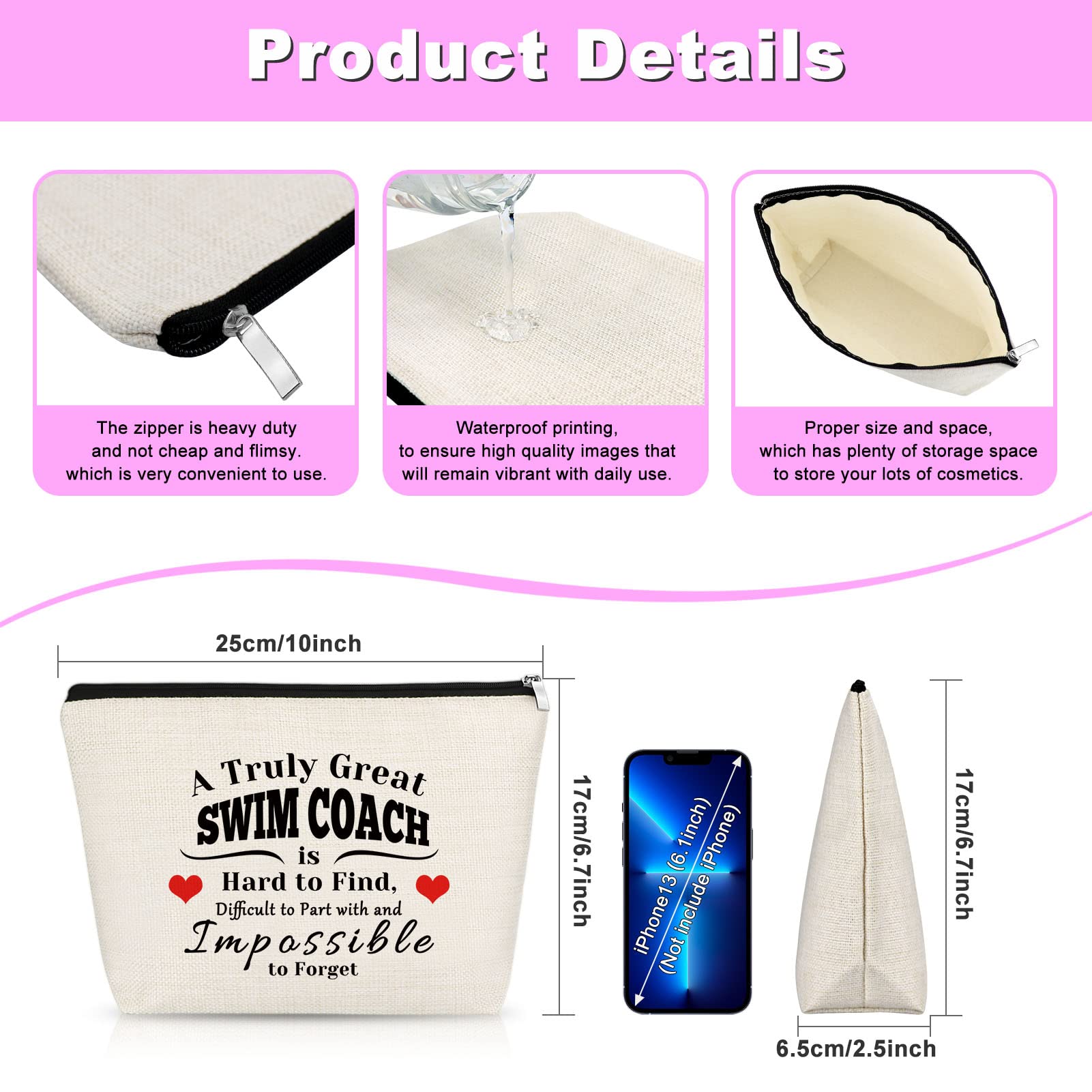 Gfhzdmf Swim Coach Gift - Swimming Bag for Swim Lovers & Teachers