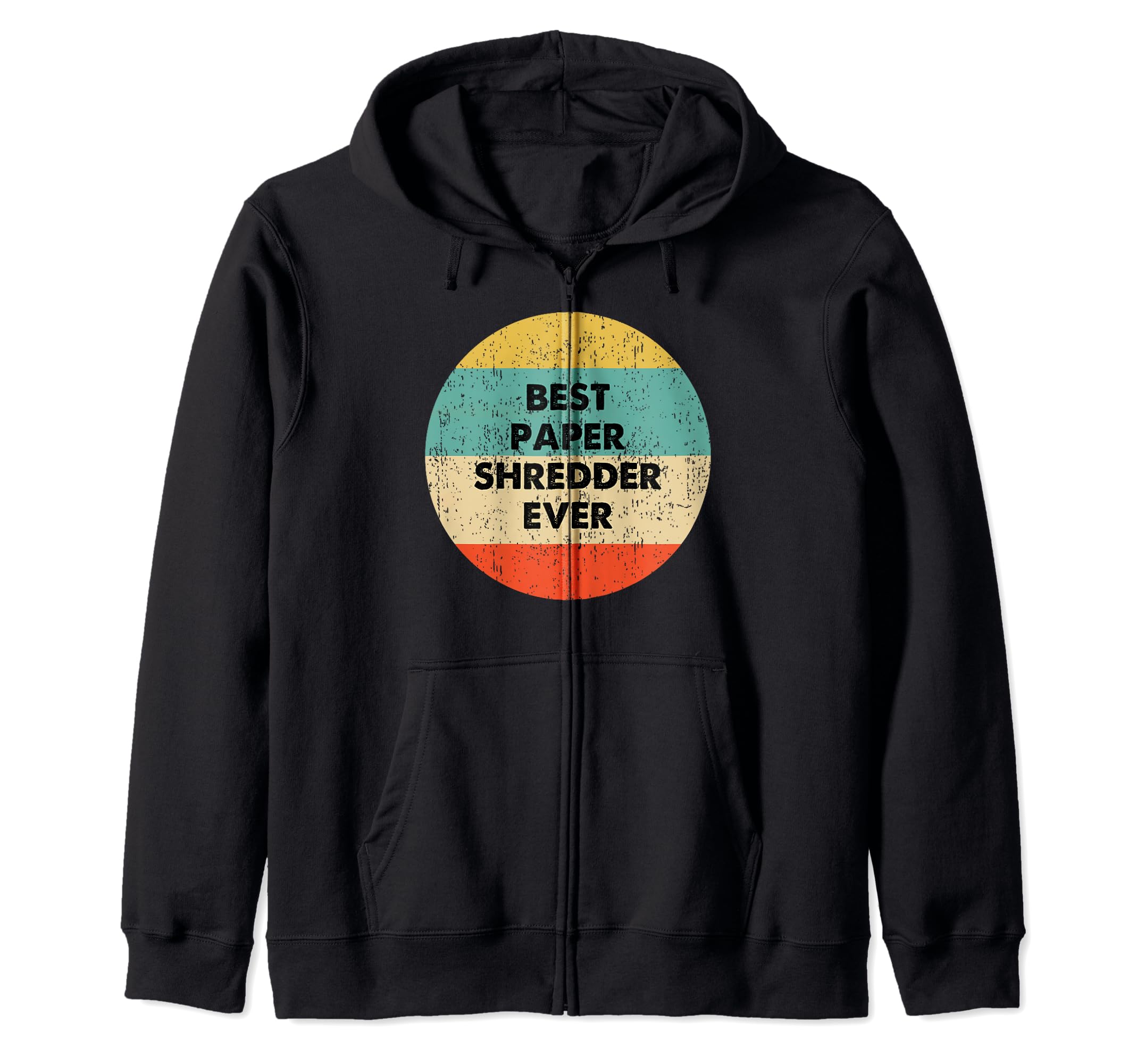 Paper Shredder Zip Hoodie