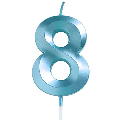 Birthday Candles Extended Big Number Candles Multicolor 3D Design Cake Topper Decoration for Any Celebration