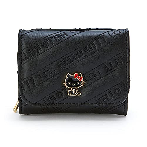 Binocara My Melody Kuromi Wallet,Cute Cartoon Small Short Wallet,Ladies Girls Card package Purses,Women Money Bag Trifold Wallet, Black, 4.13 x 1.18 x 3.34 inches