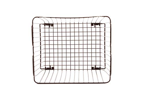 Spectrum Diversified Ashley Stackable Basket, Large, Bronze