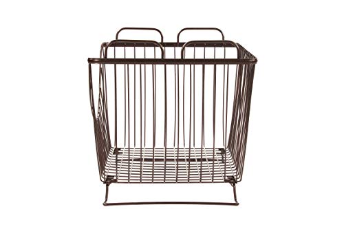 Spectrum Diversified Ashley Stackable Basket, Large, Bronze