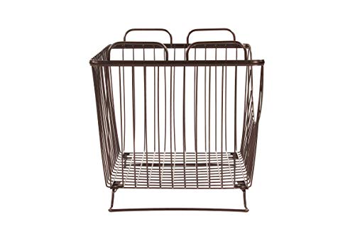 Spectrum Diversified Ashley Stackable Basket, Large, Bronze