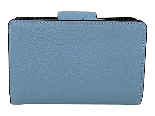 Coach Crossgrain Leather Medium Corner Zip Wallet Style No.6390 Waterfall