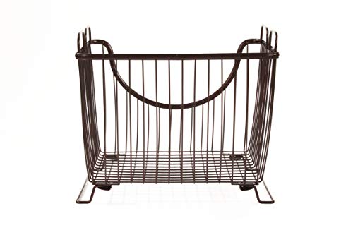 Spectrum Diversified Ashley Stackable Basket, Large, Bronze