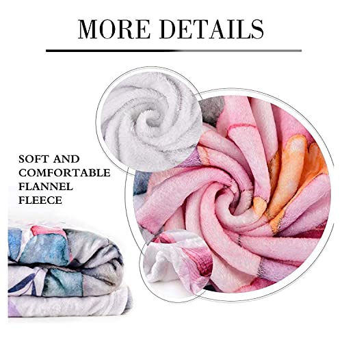 Group of Horse Printing Super Soft Throw Blanket for Bed Sofa Lightweight Blanket 58 x 80 Inch
