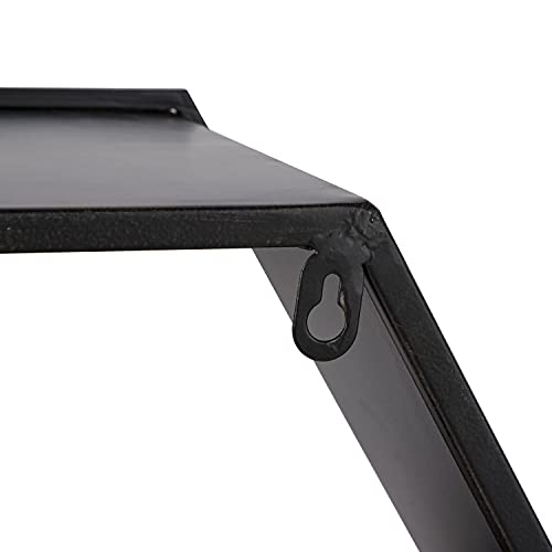 Deco 79 Wood 5 Shelves Wall Shelf, 30" x 7" x 26", Black