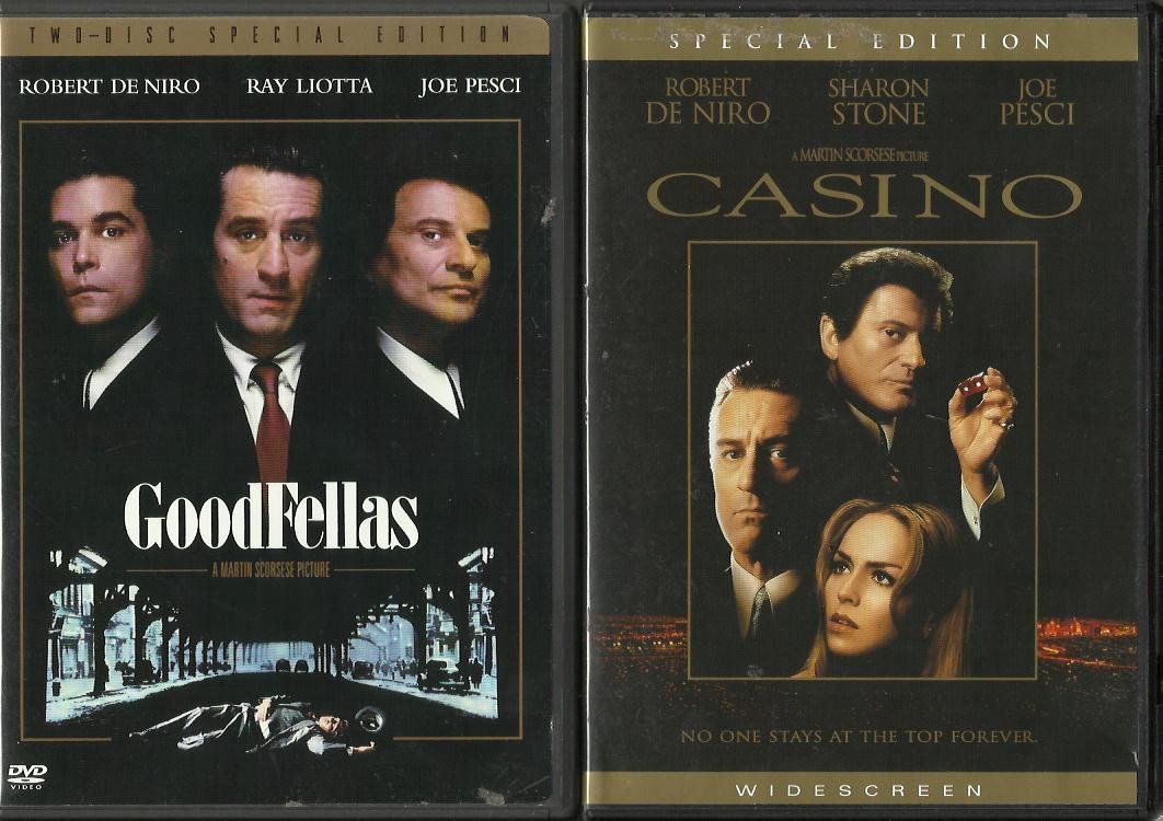 Casino and Goodfellas DVD Double Feature Both Movies!