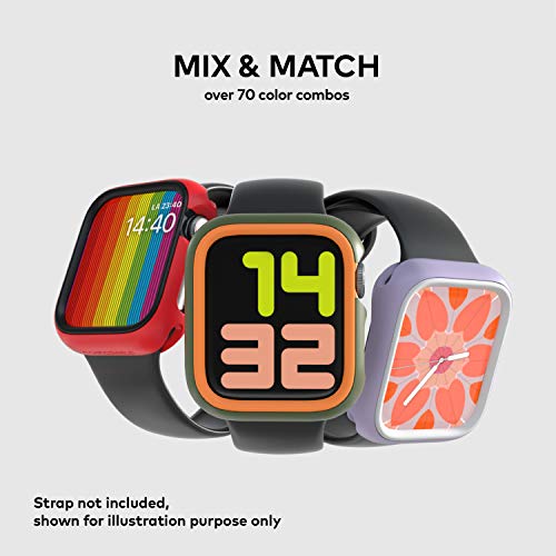 RhinoShield CrashGuard NX Extra Rim [ONLY] Compatible with Apple Watch SE & Series 6/5 / 4 [44mm] & Series 3/2 / 1 [42mm] | Additional Accessory Apple Watch Case - Lavender