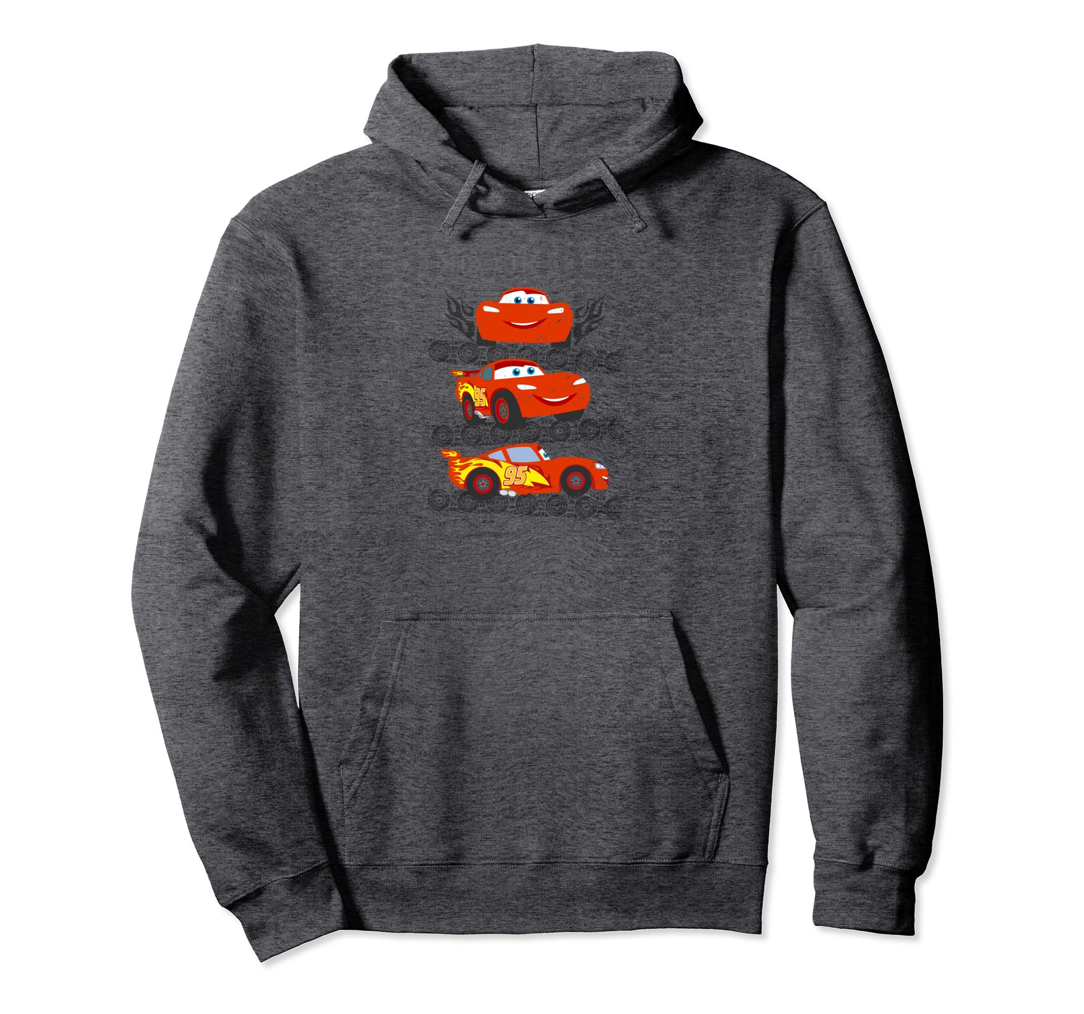 Disney Pixar Cars Lightning McQueen Vintage Racing Tires Pullover Hoodie