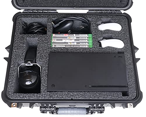 Case Club Carrying Case Fits Xbox Series X/S with Headset Storage-Hard Shell Travel Case for Xbox Series X or S Console, Headset, Controllers, Games & Accessories. Heavy Duty Waterproof Transport Case