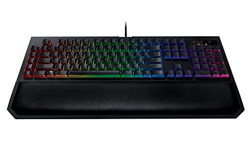 Razer BlackWidow Chroma V2: Esports Gaming Keyboard - Ergonomic Wrist Rest - 5 Dedicated Macro Keys Green Mechanical Switches (Tactile and Clicky)