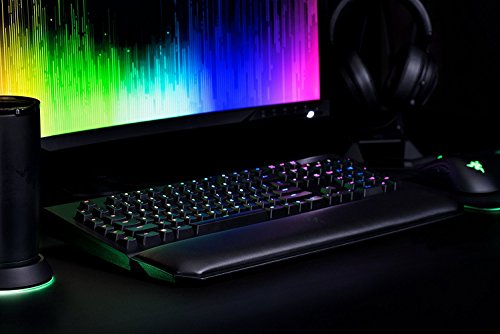 Razer BlackWidow Chroma V2: Esports Gaming Keyboard - Ergonomic Wrist Rest - 5 Dedicated Macro Keys Green Mechanical Switches (Tactile and Clicky)