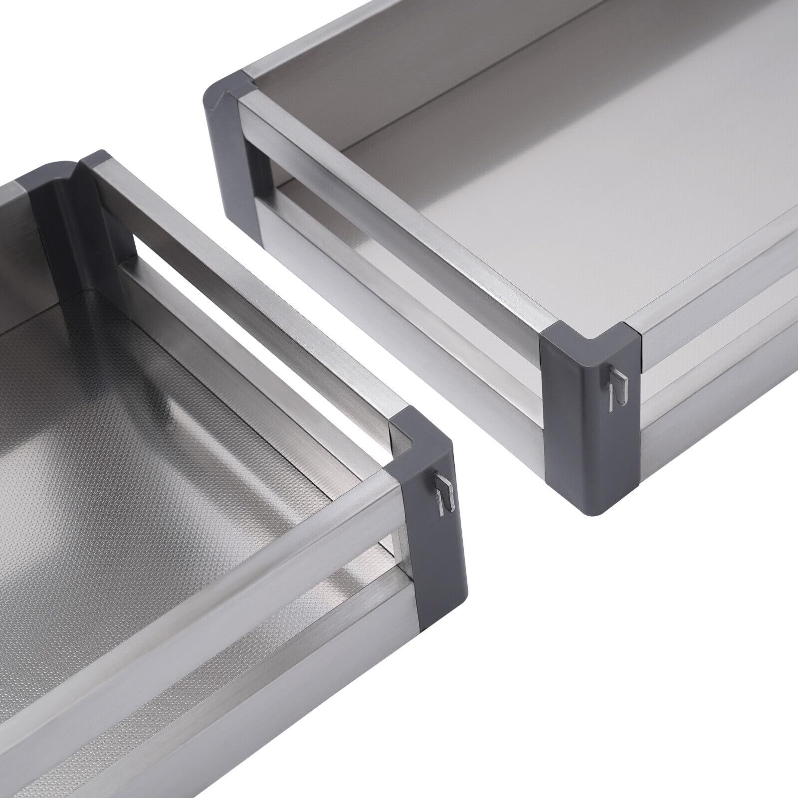 Gagalayong Blind Corner Cabinet Organizer, Corner Optimizer, Chrome Blind Corner Soft Close, Blind Corner Cabinet Pull Out Right for Coffee Cabinets and Kitchen Closets