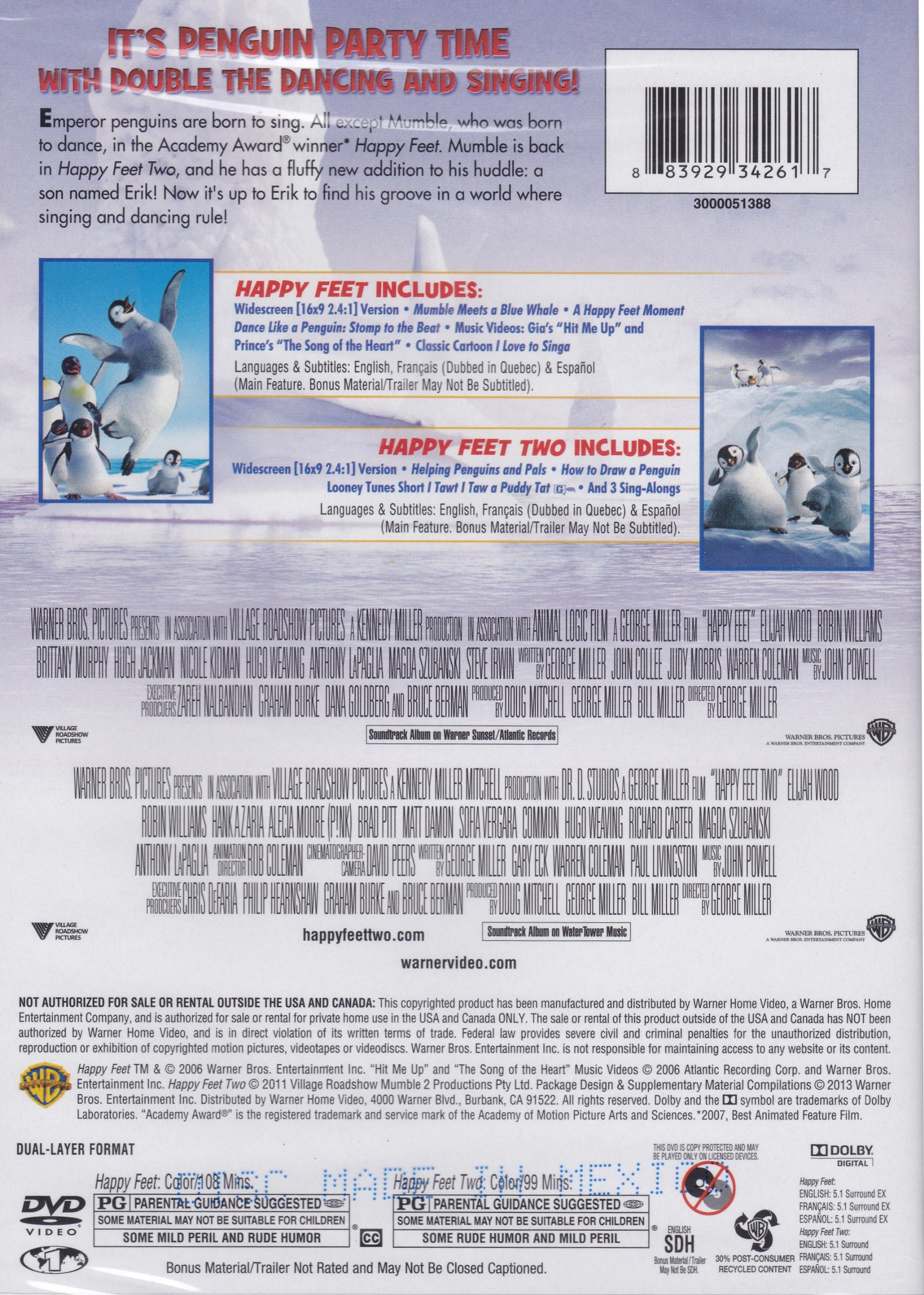 Happy Feet 1 & 2 Collection