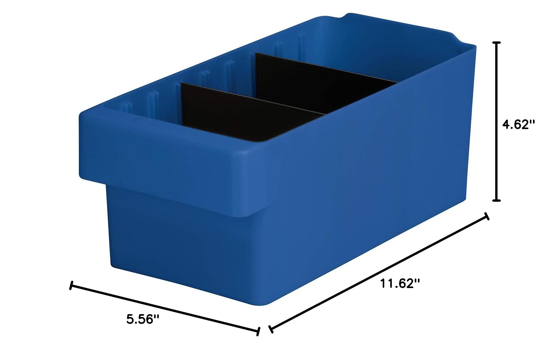 Akro-Mils 31162 AkroDrawer Stackable Plastic Storage Drawer Storage Bin, (11-5/8-Inch x 5-9/16-Inch x 4-5/8-Inch), Blue, (6-Pack)