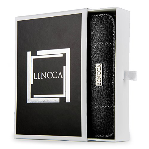Lencca Kymira II Vegan Leather Smartphone Clutch Wallet Purse with Removable Chain Wrist Strap - Black/Marine