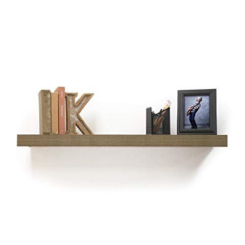 InPlace Shelving Lewis Hyman 9602042E Floating Shelf with Invisible Brackets, 47.24", Gray Oak
