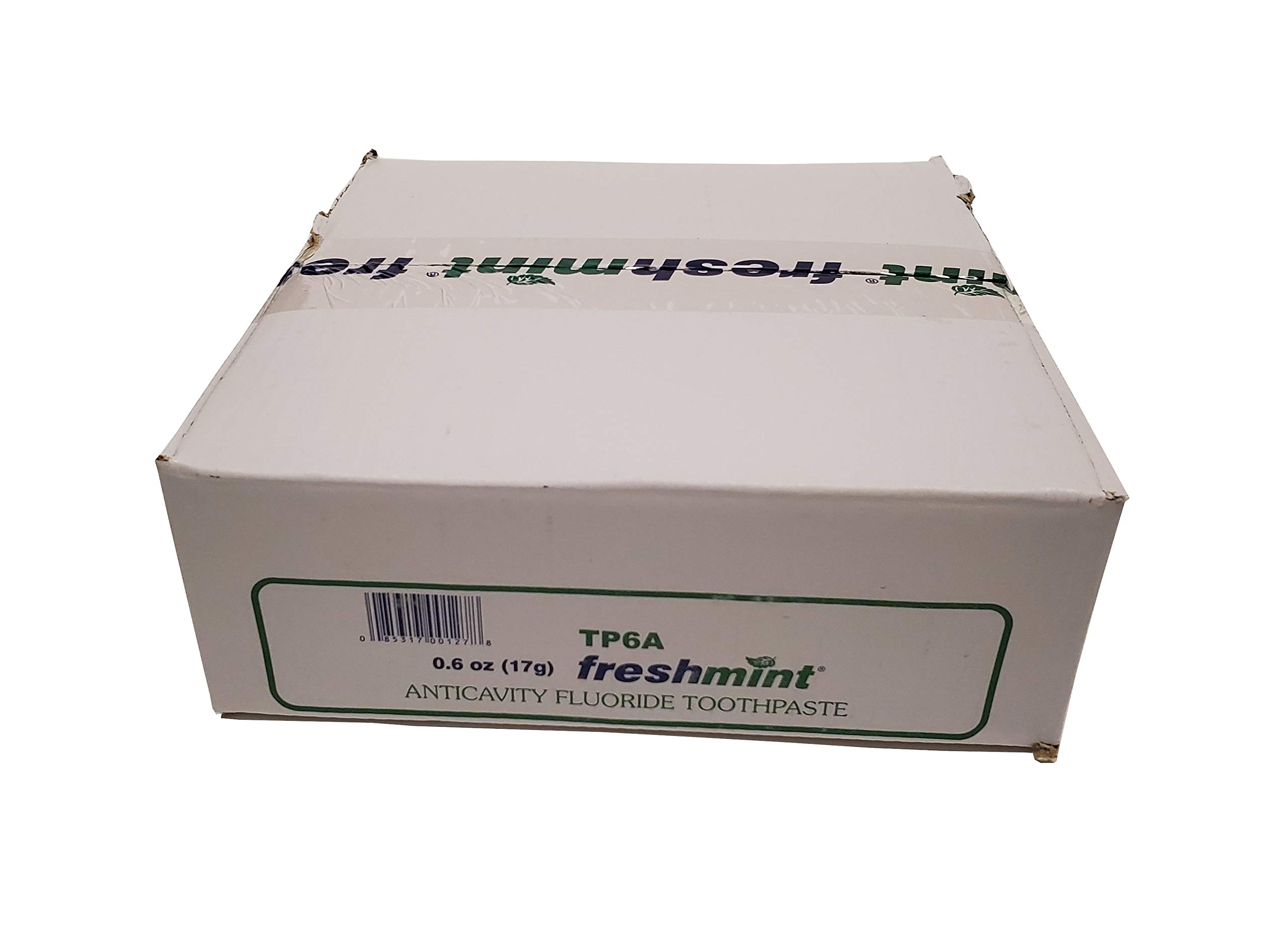 144 Tubes of Freshmint® 0.6 oz. Anticavity Fluoride Toothpaste, Metallic Tube, Tubes do not Have Individual Boxes for Extra Savings, Travel Size
