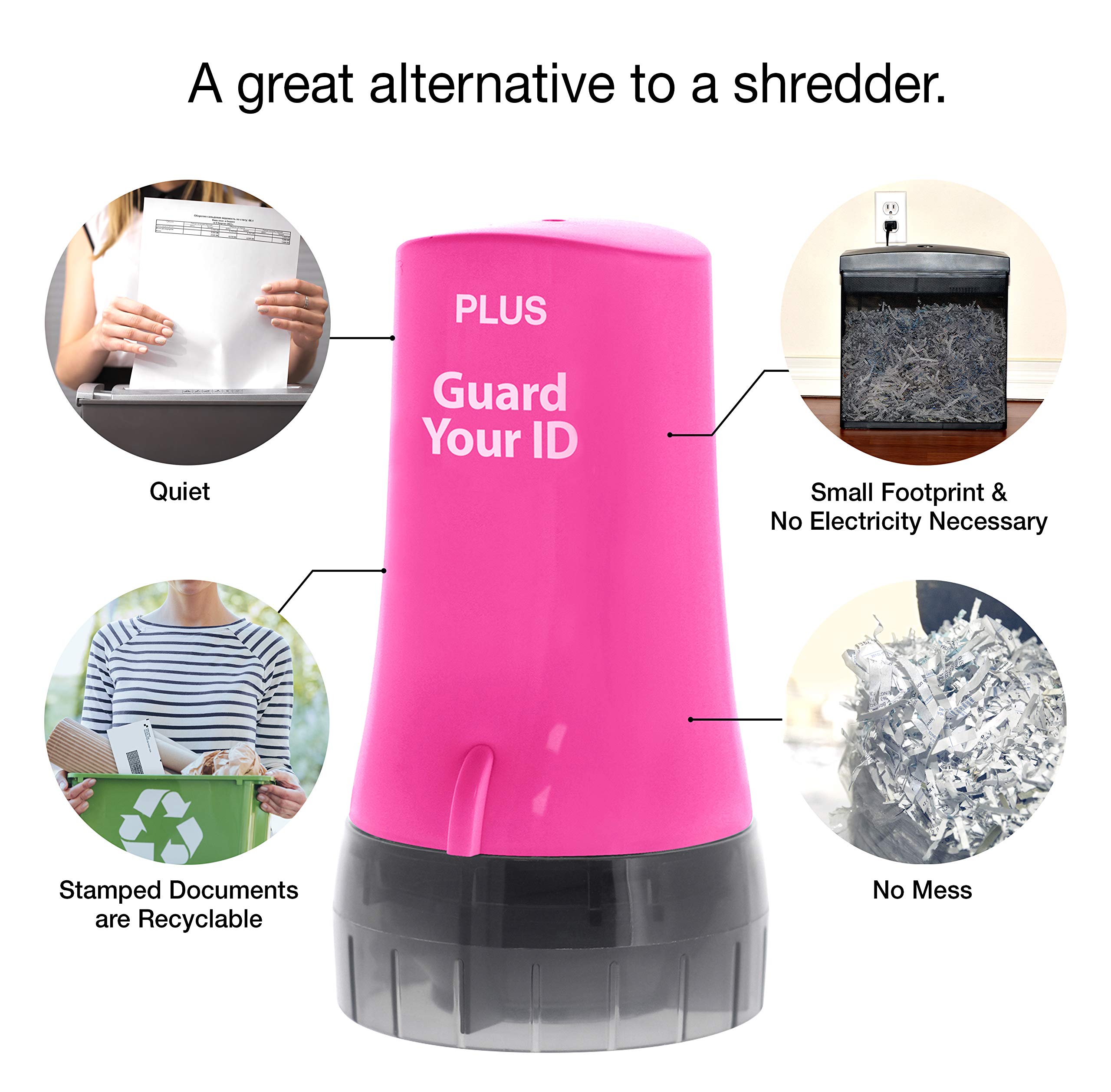 Guard Your ID Advanced Security Roller 2.0 Identity Theft Prevention Stamping Pink