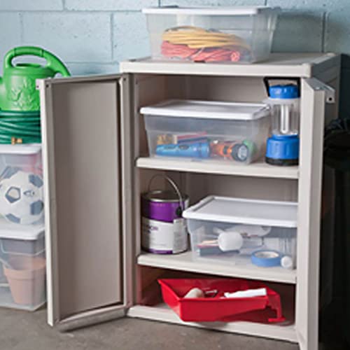 Sterilite 16 Quart Multipurpose Clear Plastic Stacking Storage Container Box with Secure Latching Lid for Home or Office Organization, 60 Pack