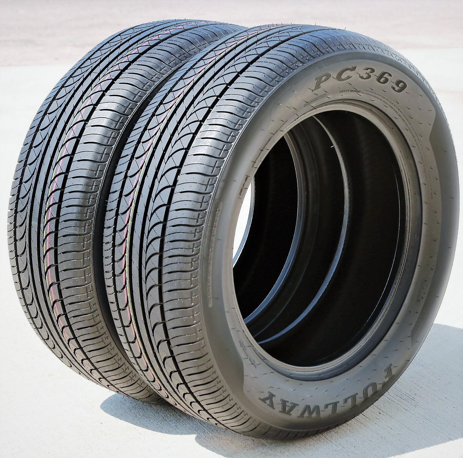 Set of 2 (TWO) Fullway PC369 All-Season Passenger Car Performance Radial Tires-205/65R15 205/65/15 205/65-15 94H Load Range SL 4-Ply BSW Black Side Wall UTQG 380AA