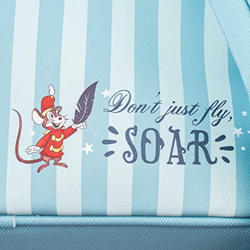 Loungefly Disney Dumbo 80th Anniversary Don't Just Fly Soar Womens Double Strap Shoulder Bag Purse