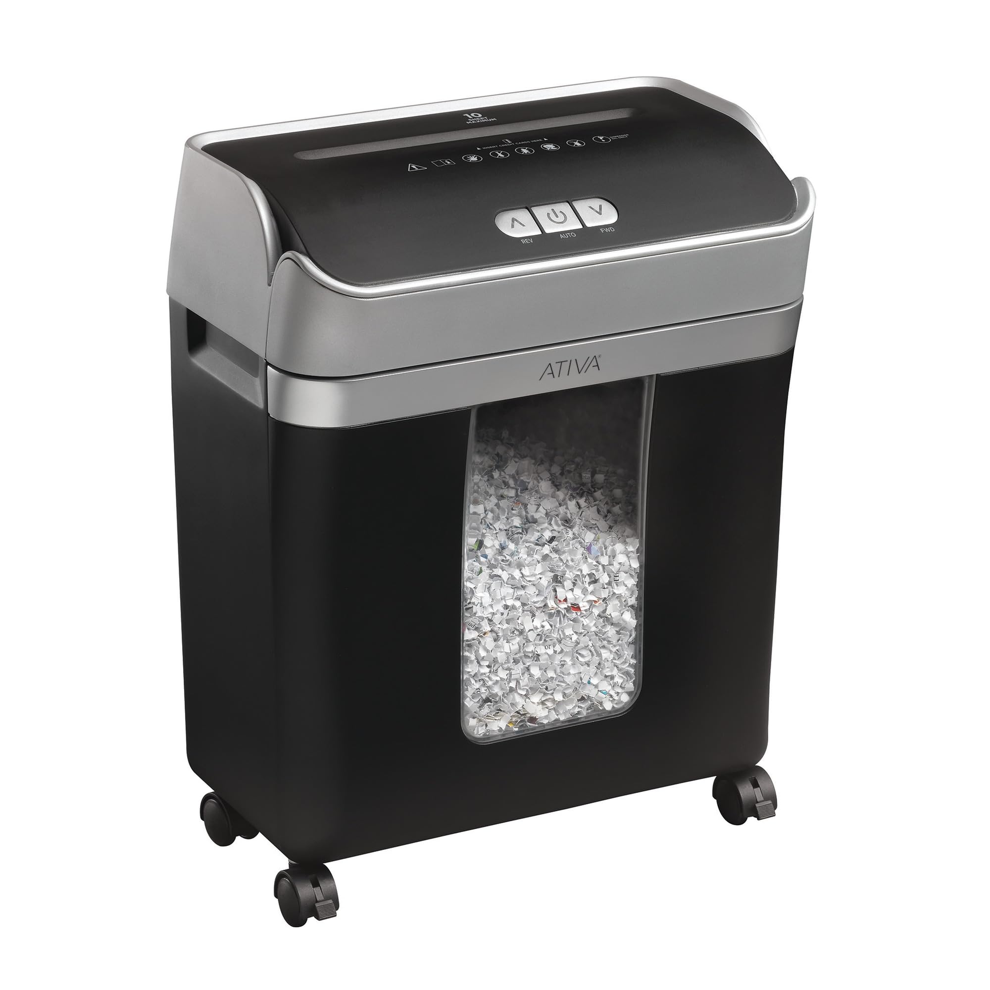 Ativa® 10 Sheet Micro-Cut Shredder, OMM103P