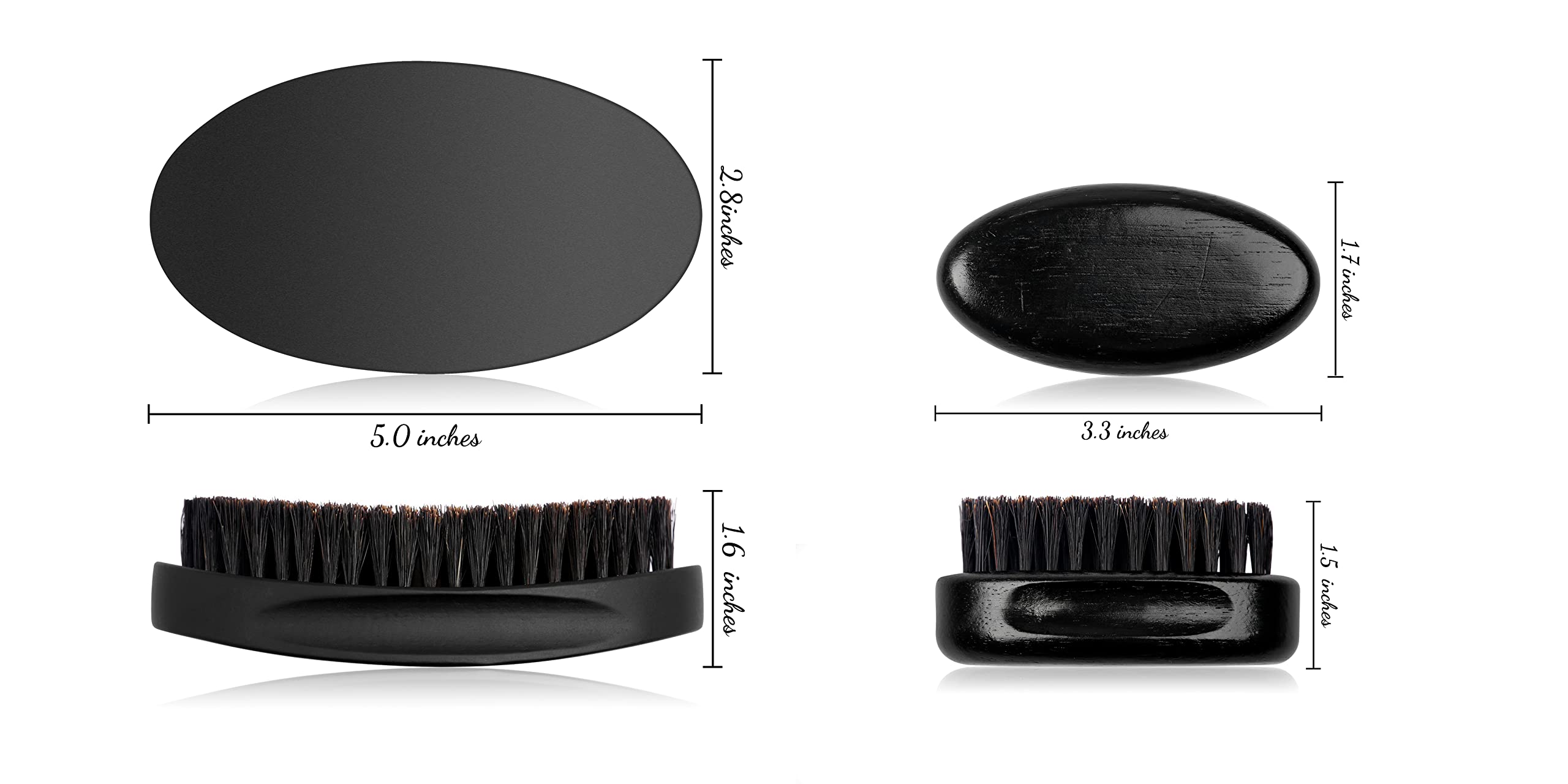 ZeiLaHao Beard Brush Kit, Boar Bristle Brush Gifts for Men Dad Boyfriend Husband, Beard Grooming Kit with Native Boar Bristle Hair, Beech and Rubberwood Handle Ergonomic Design Relieves Beard Itch